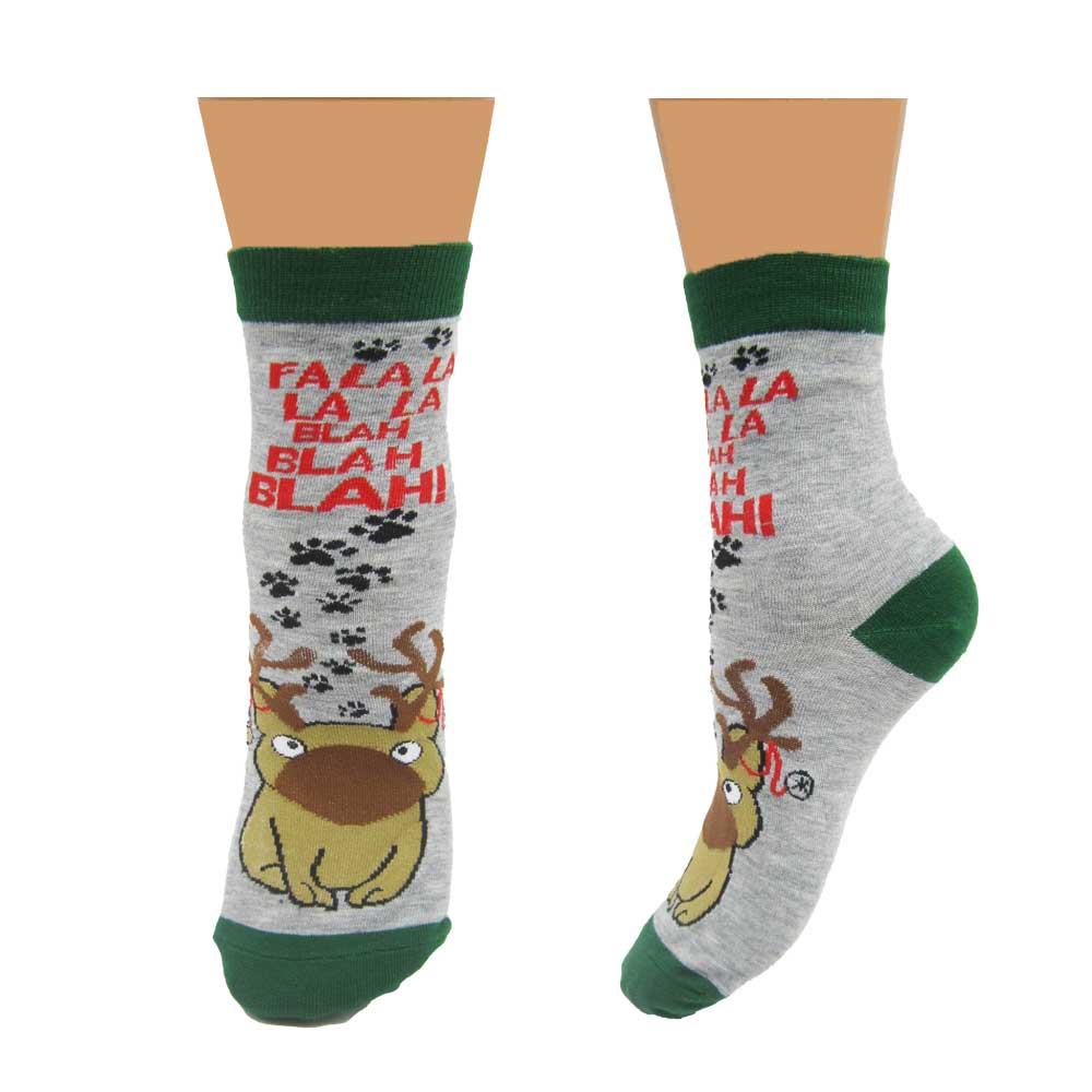 Чорап дамски Leonfit Коледа 100% памук 36-41 10бр 1.20лв/бр - VSI4KO BG