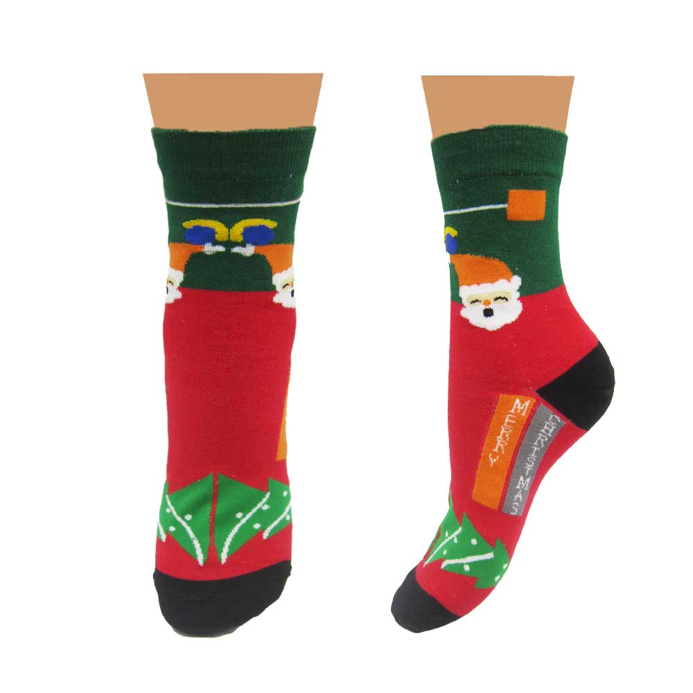 Чорап дамски Leonfit Коледа 100% памук 36-41 10бр 1.20лв/бр - VSI4KO BG