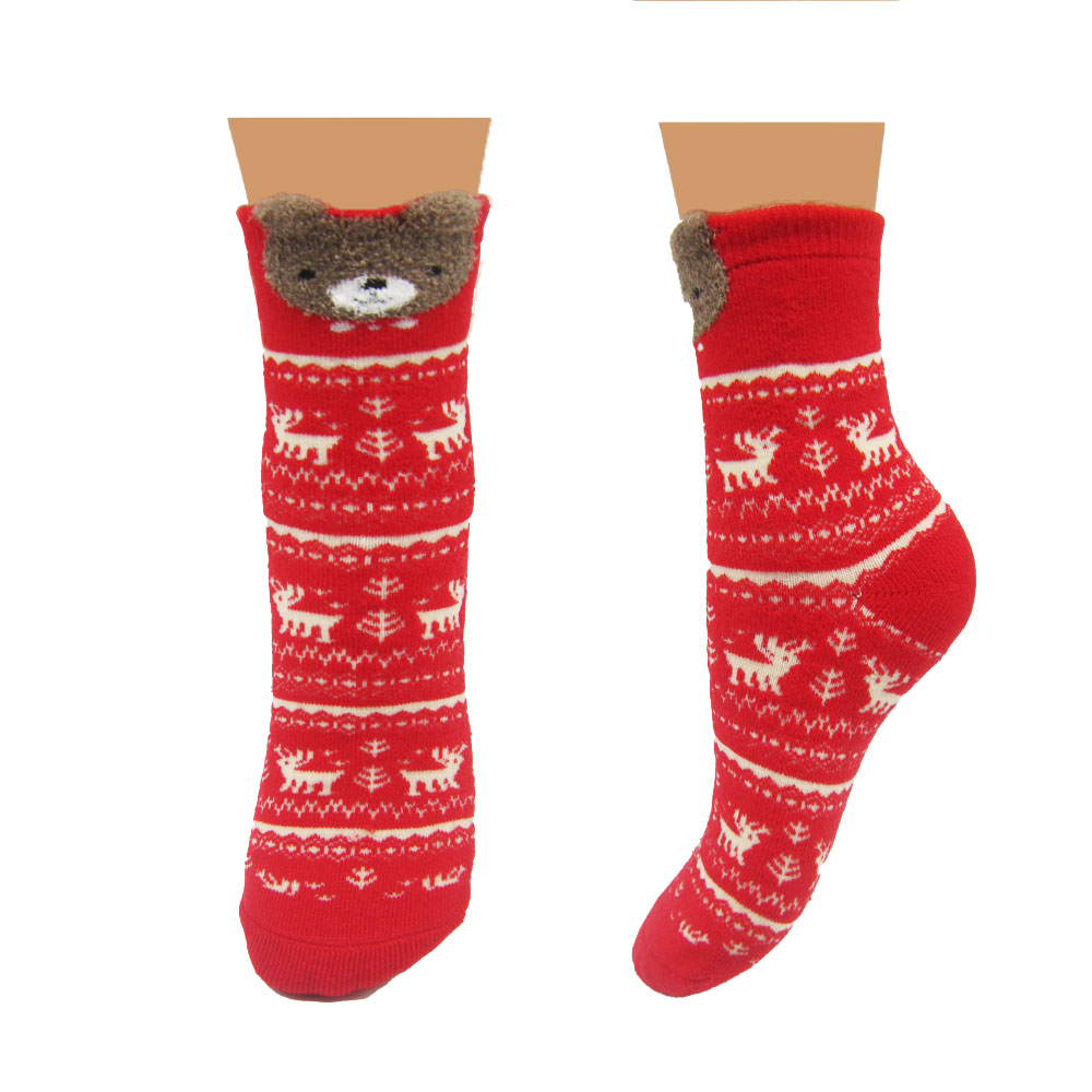 Чорап дамски Leonfit Коледа термо 100% Памук 36-41 10бр 1.50лв/бр - VSI4KO BG